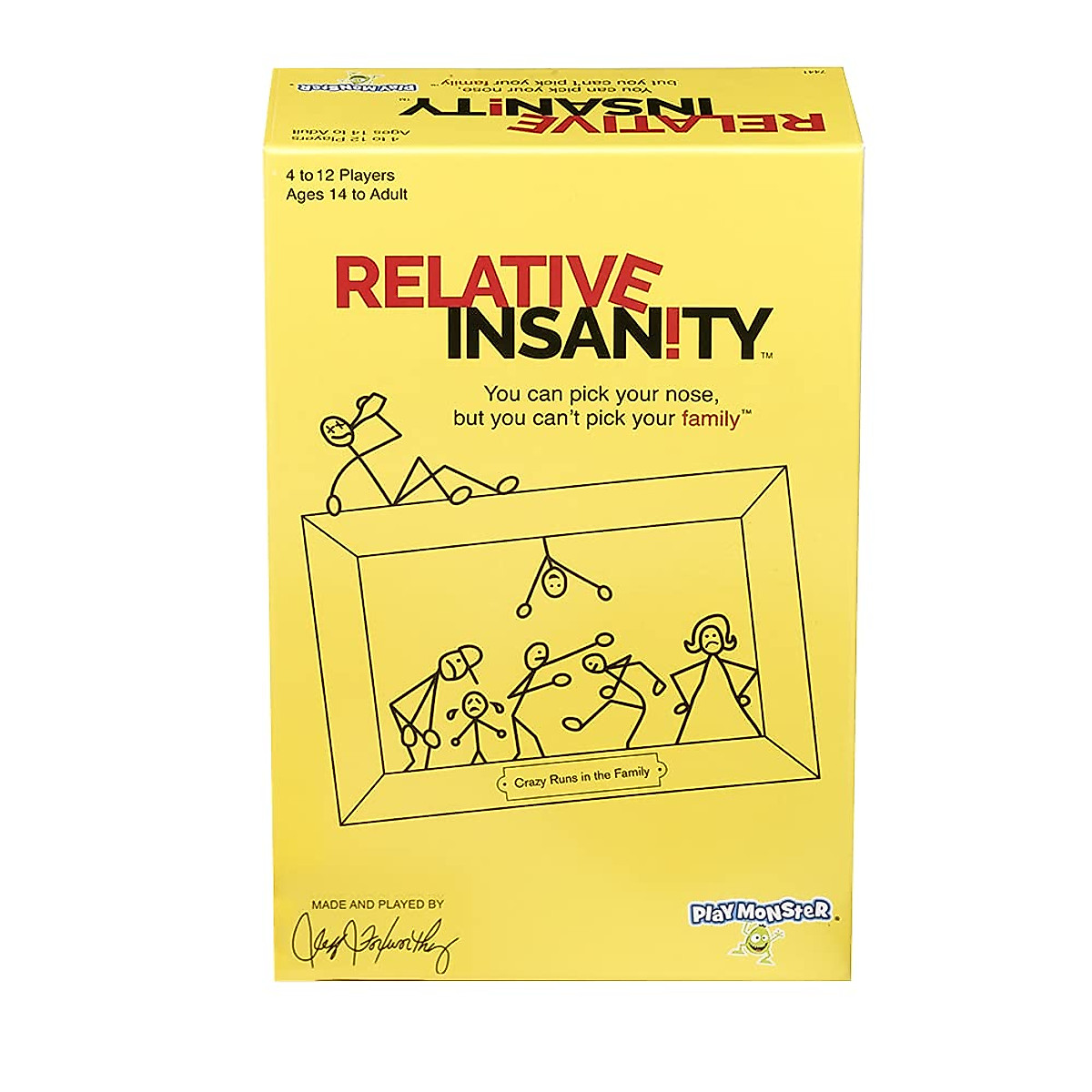 Relative Insanity Amazon — Hilarious Party Game — from Comedian Jeff Foxworthy — Ages 14+ — 4+ Players