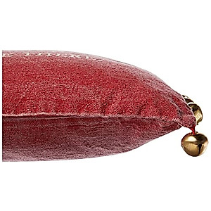 Mud Pie Night Before Long Pillow, 1 Count (Pack of 1), RED