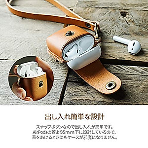 Hevitz Italian Genuine Leather Semi-Aniline AirPods Case, Blue