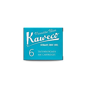Kaweco Fountain Pen ink cartridge short turquoise - pack of 6
