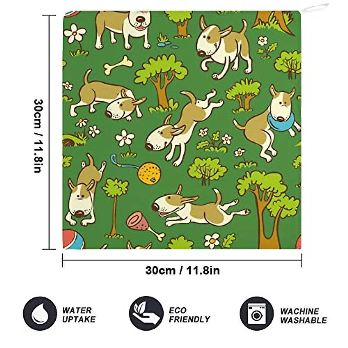 Lurnise Hand Towel Dog Tree Hand Towels Dish Towel Lanyard Design for Bathroom Kitchen Sports