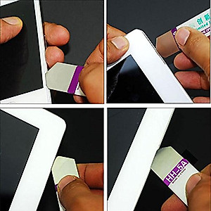 Fixinus 10 Pcs Metal Flat Spudger Soft Thin Opening Pry Tool Bar Opener Mobile Phone Table Screen Stainless Steel Blade for Electronic Device Repair Glue Removal