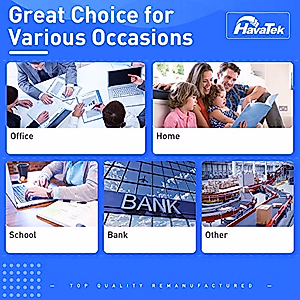 HavaTek 67XL Ink Cartridge Replacement for HP 67 Ink Cartridges Black/Color Combo Pack, Fit for HP Envy 6000 6055e 6058 6400 6455 Deskjet 2700 2725 4100 2752e 2742e 4152 2755e 4155e Printer (2 Pack)