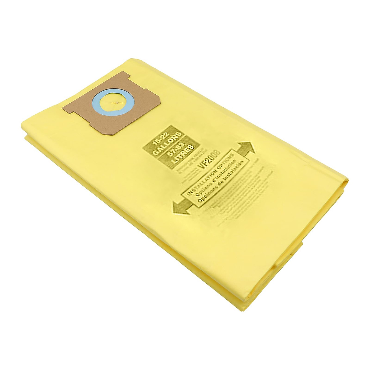 kingsea 90673 Vacuum Bags Dust Collection Bag Compatible with Shop Vac 15-22 Gallon Vacuum Bags Type J - 90673, Type G - 9066300, VF2008, Part# 90663 90673 9066300 9067300 VF2008, 5Pack