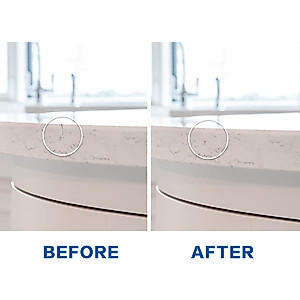 Quartz Countertop Chip Repair Kit (White), Marble and Granite Repair to Fix Nicks, Chips, Scratches on Granite, Marble, Porcelain, Corian, Travertine, Quartz, Acrylic and Other Natural Stone Surfaces