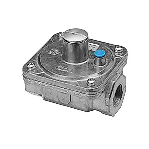 Adjustable Natural Gas Regulator for Gas Fire Pits, 3" to 5" WC (water column) Output, 1/2 PSI Input, 1/2" NPT, Designed for Outdoor Natural Gas Fire Pits, Fireplaces, and Grills