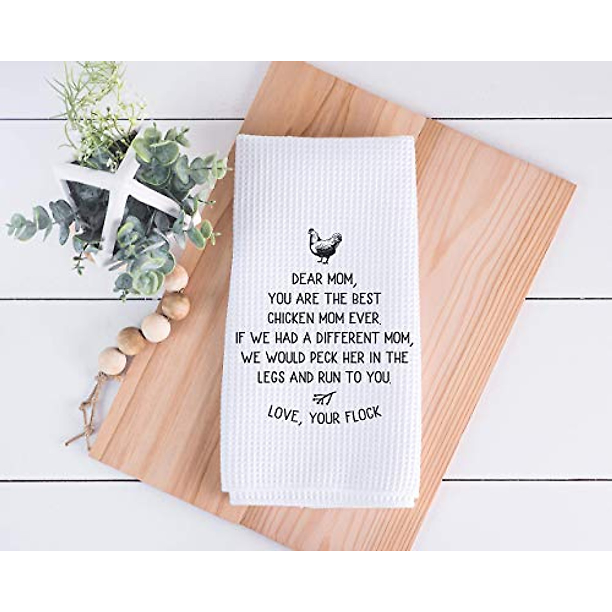 Chicken Mom Towel, Chicken Lady Gift, Chicken Gift, Chicken Lady Kitchen Towel, Chicken Farmer Gift, Backyard Farmer Gift, Chicken Mom Gift