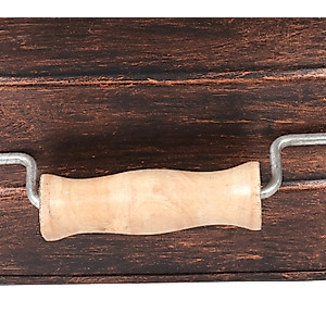 Homebia Designs Galvanized Metal Caddy with 4 Compartments, Rustic Farmhouse Kitchen Indoor Outdoor Picnic Utensil Holder, Multipurpose Storage Bin, Metal Garden Planters - 12 Inch - Copper Antique