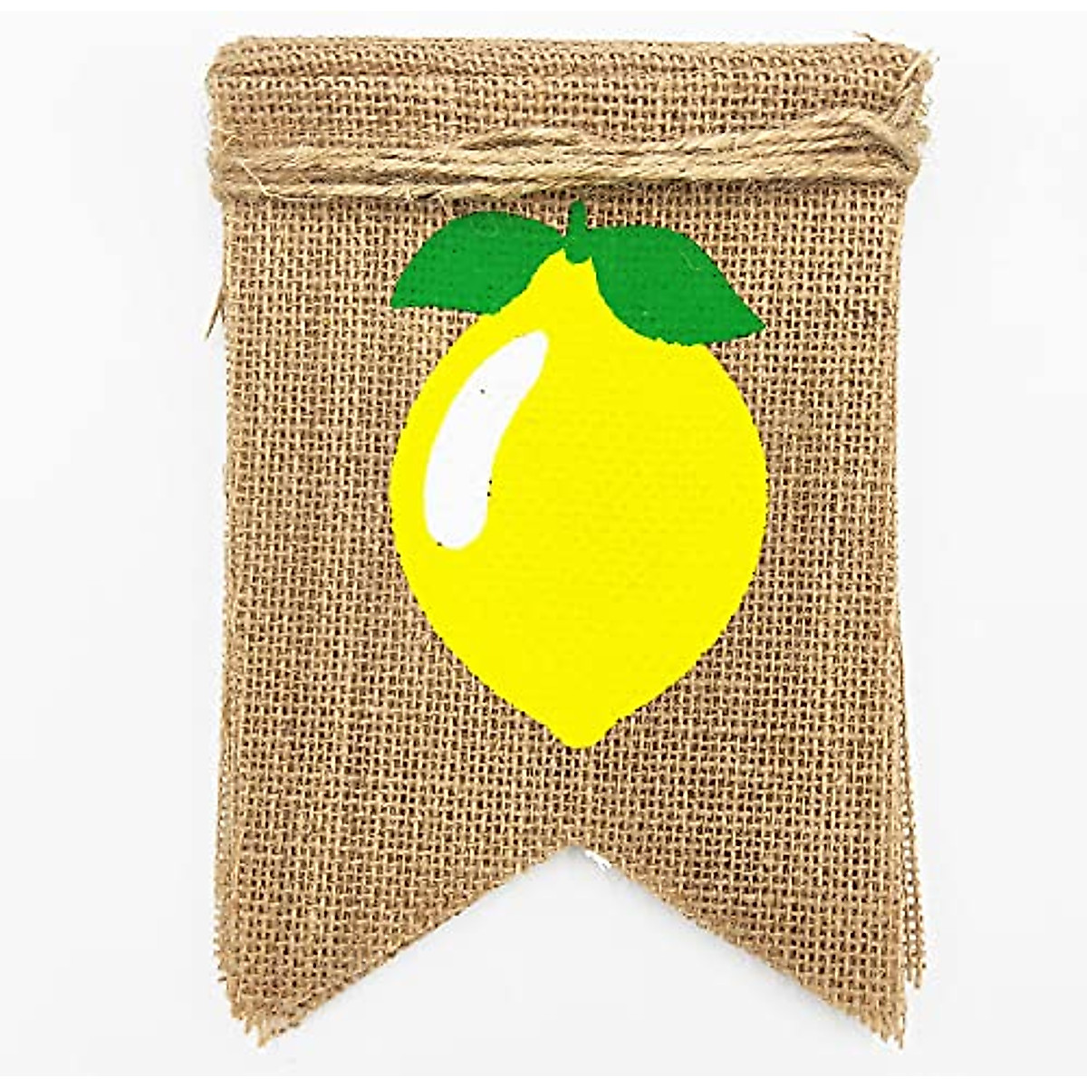 JOZON Lemonade Burlap Banner and Lemon Burlap Banner Jute Summer Lemon Theme Bunting Banner Garland Summer Lemon Theme Birthday Baby Shower Party Decor Lemonade Stand Decorations