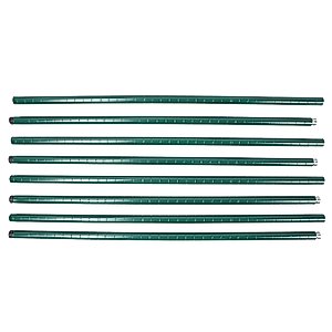 Apollo Hardware 72" High Heavy Duty Post Set for Green Epoxy Shelving(4 Pack of 72 High Post/Pole)
