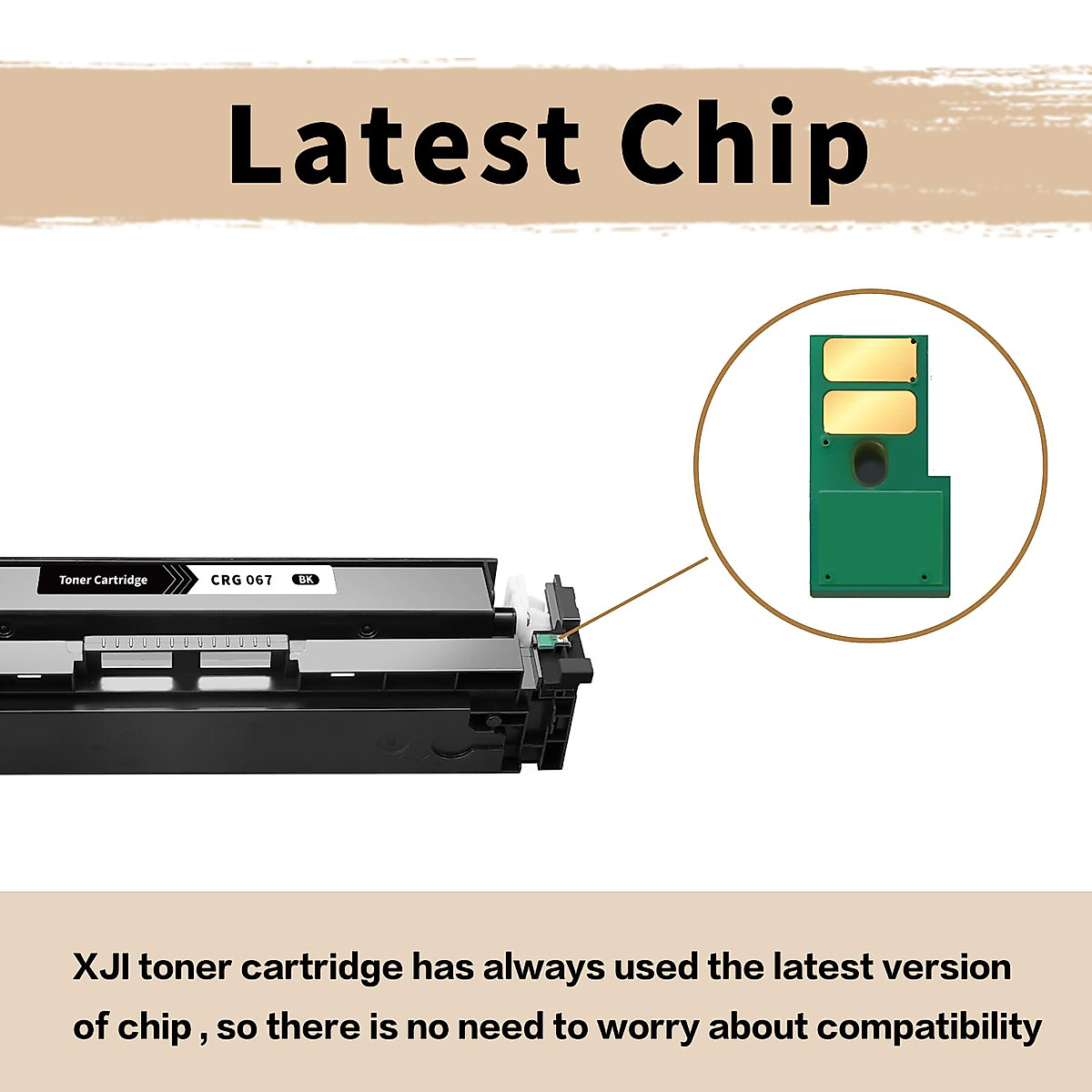 XJI 067 LBP632Cdw MF656Cdw Compatible Toner Cartridges Replacement for Canon 067 067H, for Color imageCLASS LBP633Cdw MF653Cdw Laser Printer Ink(4 Pack, Black Cyan Magenta Yellow)