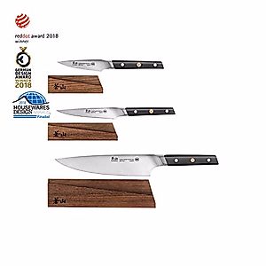 Cangshan TC Series 1021196 Swedish 14C28N Steel Forged 3-Piece Starter Knife Set with Wood Sheaths