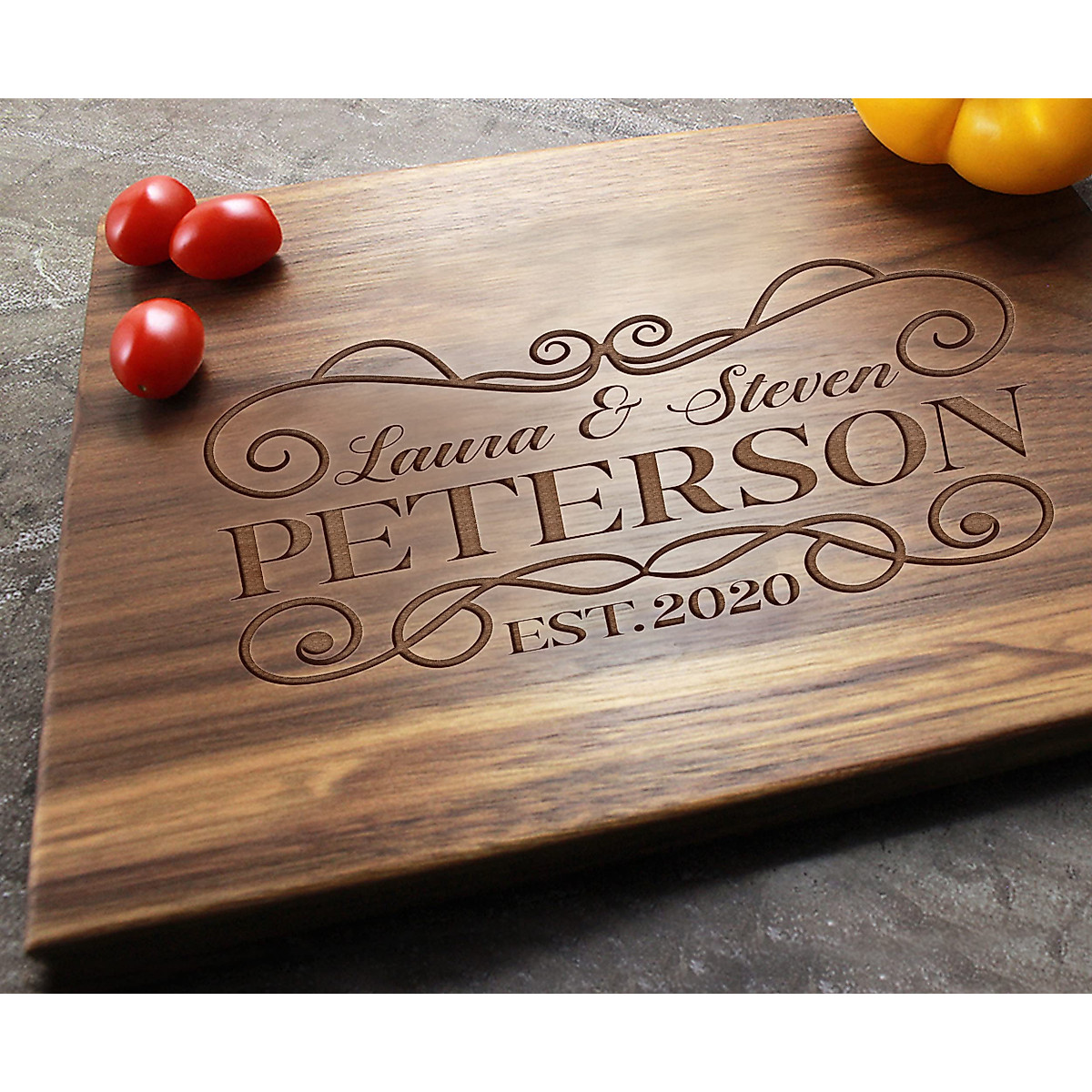 Personalized Mr and Mrs Cutting Board Wedding Gift for Couple Custom Cutting Board Housewarming Gifts