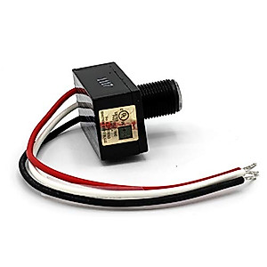 Creative Hobbies Pack of 2, Outdoor Hard-Wired Post Eye Light Control Electric Resistor Photocell Light Sensor, Dusk to Dawn Sensor, Convert Fixtures to Auto On at Night, LED HID CFL JL-103A