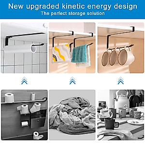KOTTVR Latest Style Rotation tumbler lid organizer，lid organizerUp to 20 Lids,cup lid organizer,lid organizers inside cabinet,Hook for Kitchen Organizer and Storage,paper towel holder under cabinet