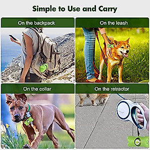 Docatty Dog Poop Bags, 20 Rolls, 300 Bags, 9 x 13 Inch Waste Dog Bag Refill Rolls for Poop with Dispenser, Extra Thick, Leak Proof, Scented Dog Waste Bags for Dogs and Cats