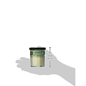 Mrs. Meyer's Soy Aromatherapy Candle, 25 Hour Burn Time, Made with Soy Wax and Essential Oils, Basil, 4.9 oz