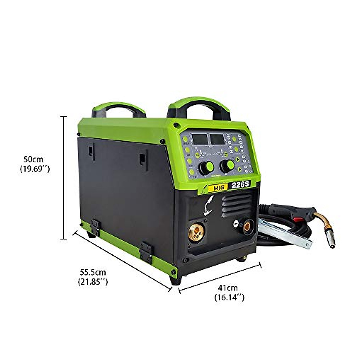 Solary Inverter aluminum MIG Welder - Multi Process IGBT Digital Inverter Welding Machine Equipment Flux Cored Wire Solid Core Wire Welding Pulsed