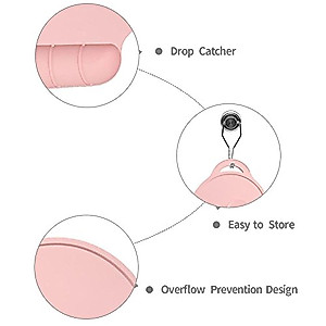 Food Catching Baby Placemat - Food Grade Silicone Reusable Travel Placemat for Kids Tiny Diner Portable Roll Up Non Slip Washable Restaurant Food Mat for Child Toddler Infant