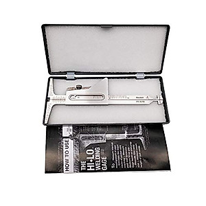 Necygoo Weld Gauge Set Hi-Lo Welding Gauge and 1/32-5/8 Inch 1-15mm Taper Gauge Stainless Steel Imperial Metric Measurement Welding Gauge