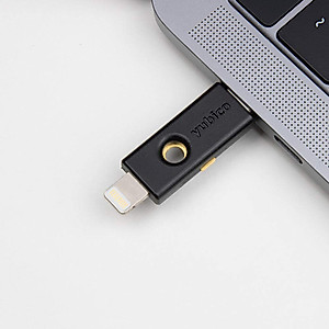 Yubico - YubiKey 5Ci - Two-Factor authentication Security Key for Android/PC/iPhone, Dual connectors for Lighting/USB-C - FIDO Certified
