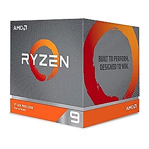 AMD Ryzen 9 3900X 12-core, 24-thread unlocked desktop processor with Wraith Prism LED Cooler
