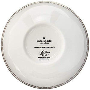 Kate Spade New York Charlotte Street North Soup Bowl, 0.65 LB, Taupe/Grey