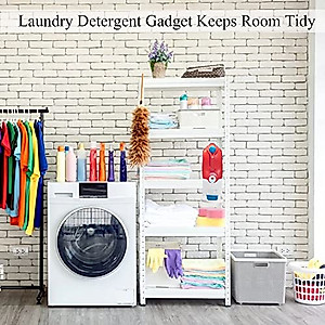 [2 Pack] Laundry Detergent Cup Holder, Laundry Detergent Drip Catcher to Keeps Room Tidy, No More Leaks or Mess, Laundry Soap Station Organizer Tray Catcher, Sturdy Laundry Room Dispenser Tool