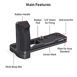 SmallRig L-Shape Grip for FUJIFILM X-T4 Camera Built in Swiss Plate for Arca - LCF2813