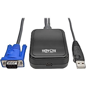 Tripp Lite KVM Console to USB 2.0 Portable Laptop Crash Cart Adapter 1080p with File Transfer & Video Capture (B032-VU1)