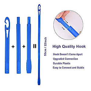 40pcs Heatless Spiral Hair Curlers for Long Hair, No Heat Curlers 22inch/55cm Magic Curls Hair Rollers with Styling Hooks for Women Kids