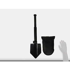 Glock Entrenching Tool with Saw and Pouch, Black,