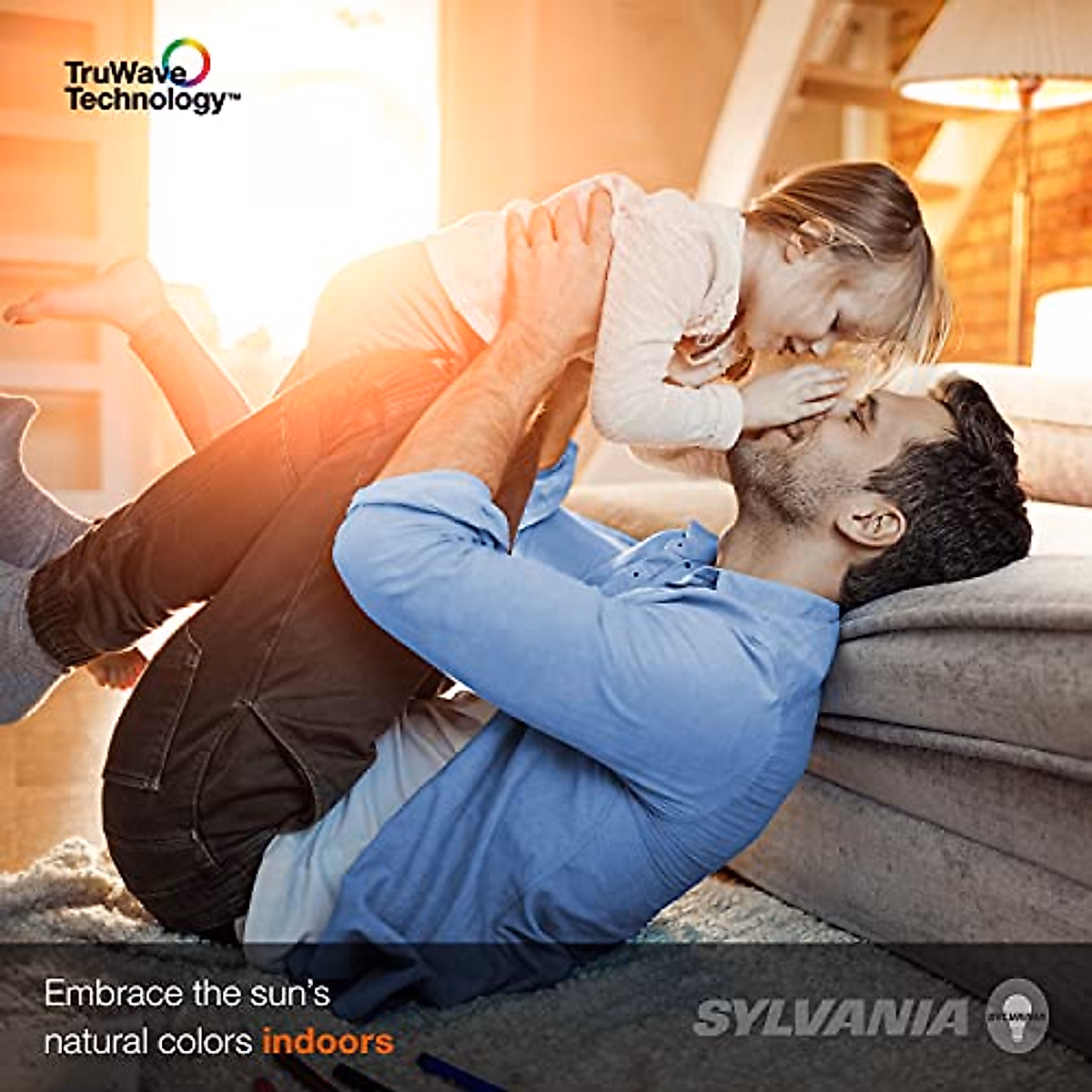 LEDVANCE Sylvania LED TruWave Natural Series PAR16 Light Bulb, 50W Equivalent Efficient 6W, Medium Base, Dimmable, 3000K, White - 1 Pack (40930)