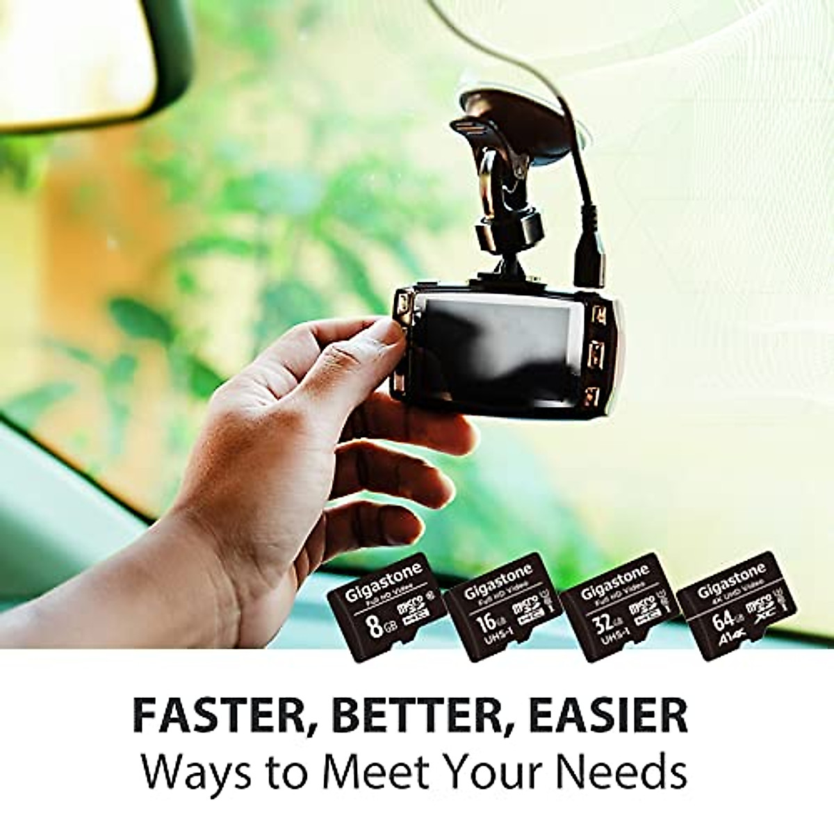 Gigastone 8GB 2-Pack Micro SD Card, Full HD Video, Surveillance Security Cam Action Camera Drone, 85MB/s Micro SDHC Class 10