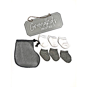 Generic Laundry Bags for Newborn Babies 3 pack, NB-10012, Laundry Bag - 3 Pack - White, Gray and Black, 1.5
