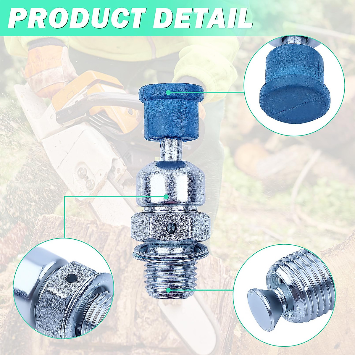 Decompression Valve for Stihl MS260 MS290 MS360 MS381 MS390 MS660 Chainsaw, ADEFOL Decompression Valve + Fuel Filter Replacement Parts Compatible with Husqvarna 362 365 371 372 372XP and More