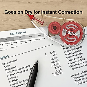STAPLES 24323552 Topwinder Correction Tape, 10/Pack