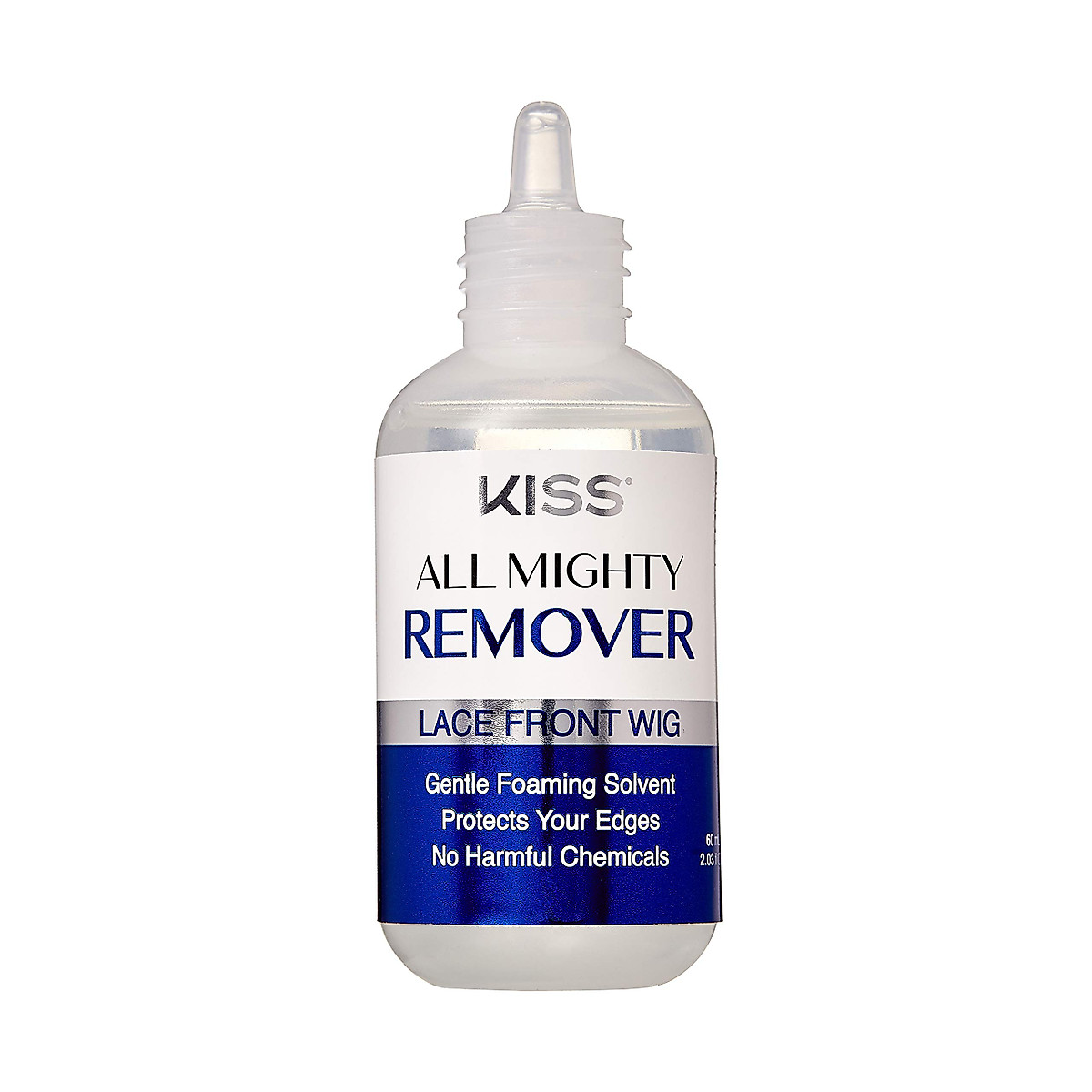Red by Kiss All Mighty Lace Front Wig Remover- Gentle Foaming Solvent, Protect Your Edges, No Harmful chemicals 60mL (2.03 fl OZ)- KAMR01 (Remover)