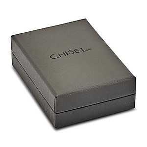 Chisel Stainless Steel Rose IP-plated Stars Pendant 22in Necklace 22"