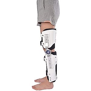 XBJYDMBDD ROM Knee Brace Hinged Knee Brace Hinged Fixator for Ligament Injury, Orthosis Stabilizer Postoperative Adjustable Recovery Support for Orthopaedic Rehabilitation Adjustable Knee Immobilizer