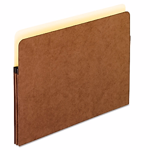 Pendaflex File Pockets, 1.75 Inch Expansion, Brown, Letter, 25 per box (1514C-OX)