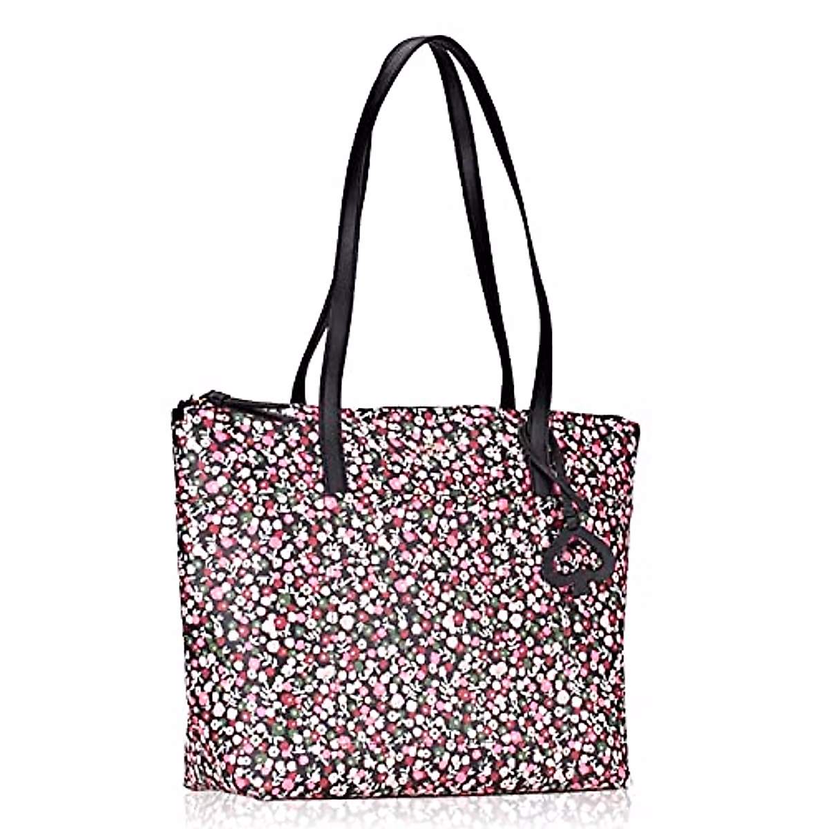 Kate Spade Patrice Park Ave Floral Large Top Zip Tote Boho Black Pink Multi