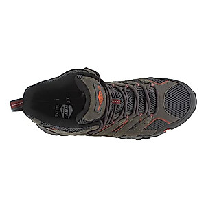 Merrell Men's Moab Vertex Mid Waterproof Composite Toe Construction Boot, Pewter, 10