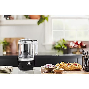 KitchenAid 5 Cup Cordless Food Chopper, Onyx Black