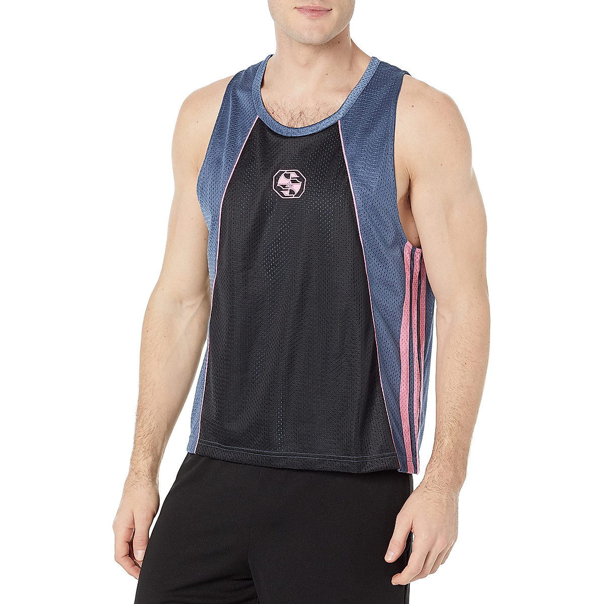 adidas Men's World Wide Hoops Creator 365 Tank, Black, Large