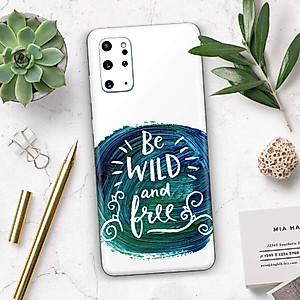 DesignSkinz Be Wild and Free Protective Vinyl Decal Wrap Skin Cover Compatible with The Samsung Galaxy S20 (Screen Trim & Back Glass Skin)