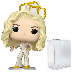 POP Movies: Barbie - Gold Disco Barbie Funko Vinyl Figure (Bundled with Compatible Box Protector Case), Multicolor, 3.75 inches