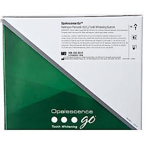 Opalescence Go - Prefilled Teeth Whitening Trays - Original 15% - (4 Treatments) - Hydrogen Peroxide with PF - Cool Mint - Made by Ultradent. 4648-1