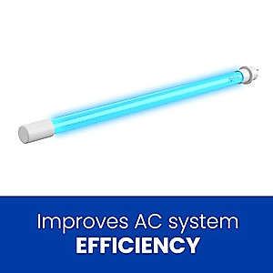 AprilAire AUV24V Residential Whole-House Ultraviolet Light UVC Chemical Free Coil Cleaner, 16” Bulb, 254nm, 17W 24V, Two HVAC Mounting Options