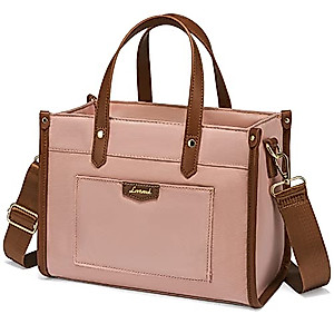 LOVEVOOK Lunch Bag Women,Lightweight Insulated Lunch Box for Picnic Beach,Pink,S